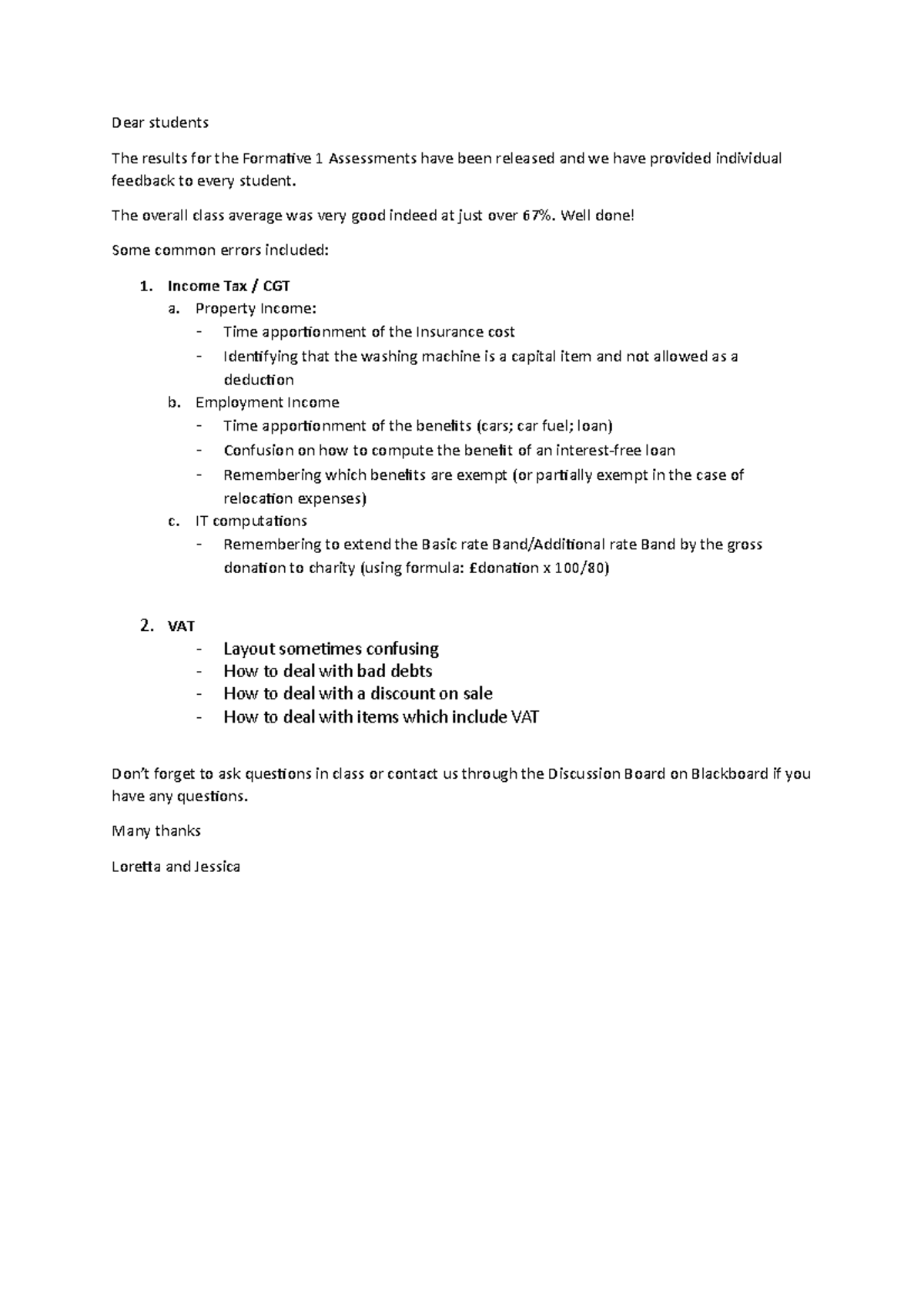Formative Assessment 1 Feedback financial market economics financial ...