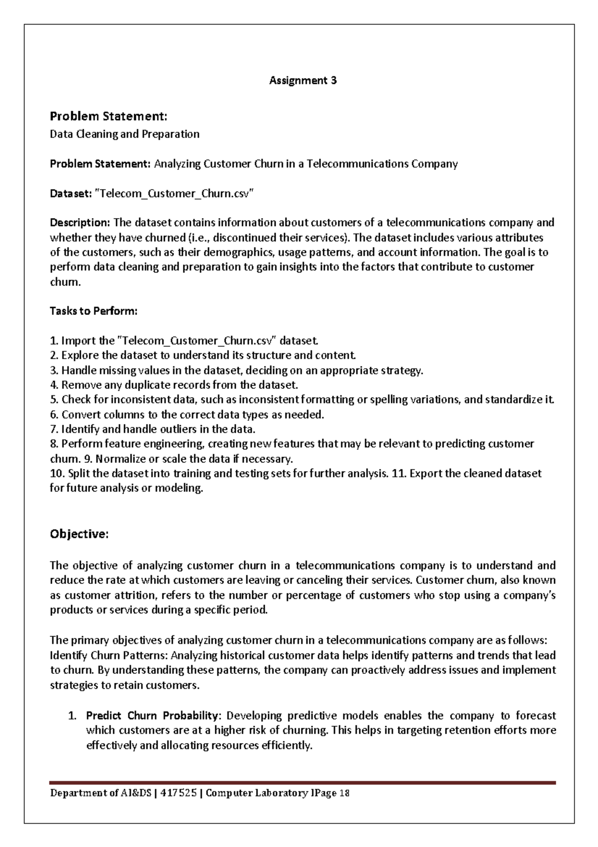 Lab3 - These are the practical material for DMV - Assignment 3 Problem Statement: Data Cleaning ...
