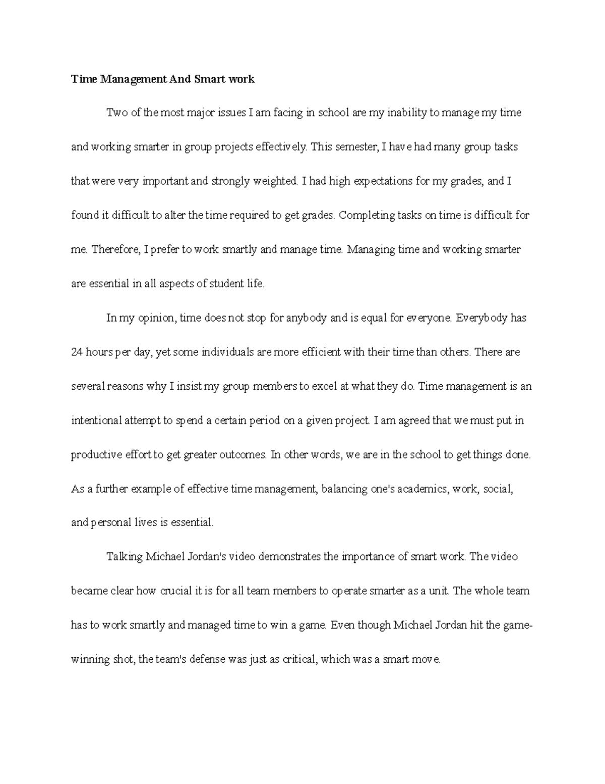 Time management and working smarter - Time Management And Smart work ...