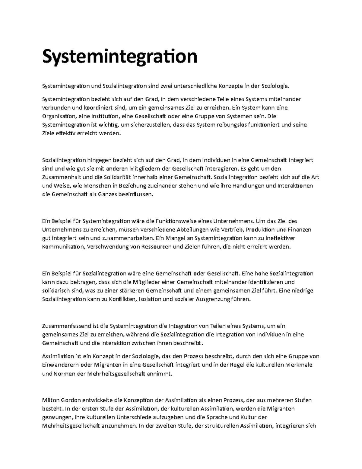 Systemintegration - Systemintegration Systemintegration und ...