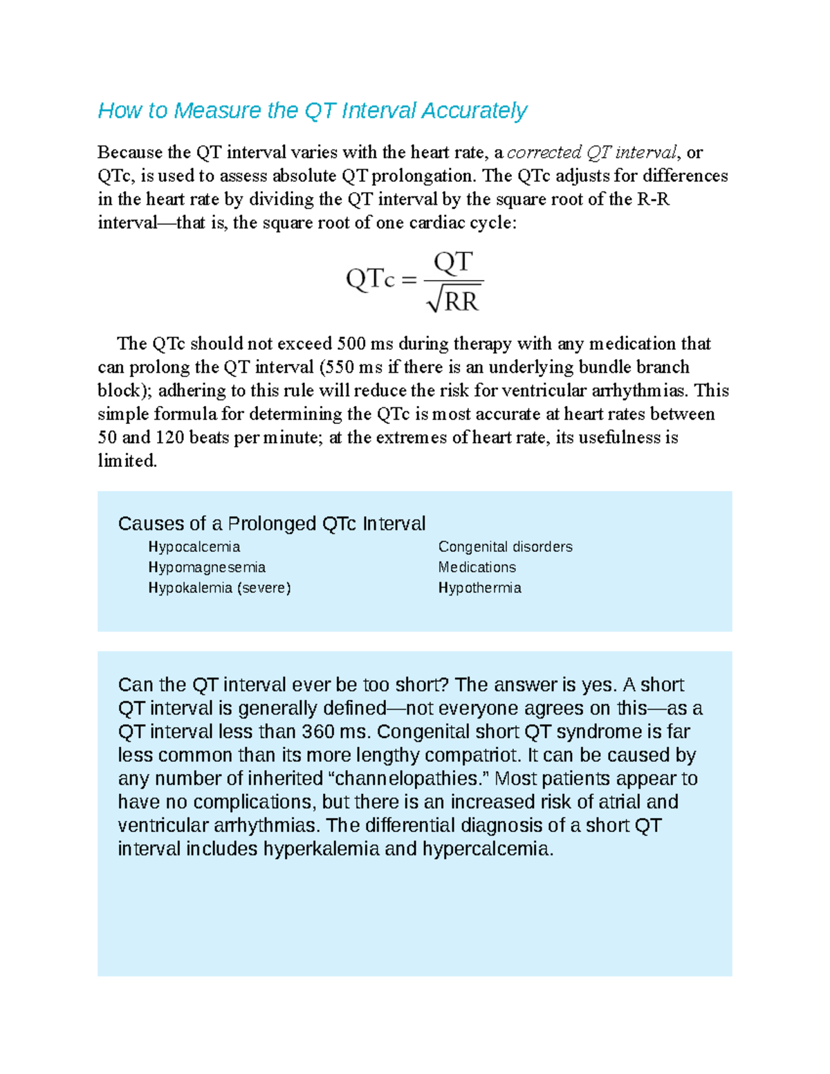 The only EKG-102 - The only EKG - How to Measure the QT Interval ...