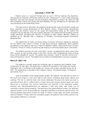 Dengue Fever- CASE Study - Case Study 2: Dengue Fever Patient Carsen is ...