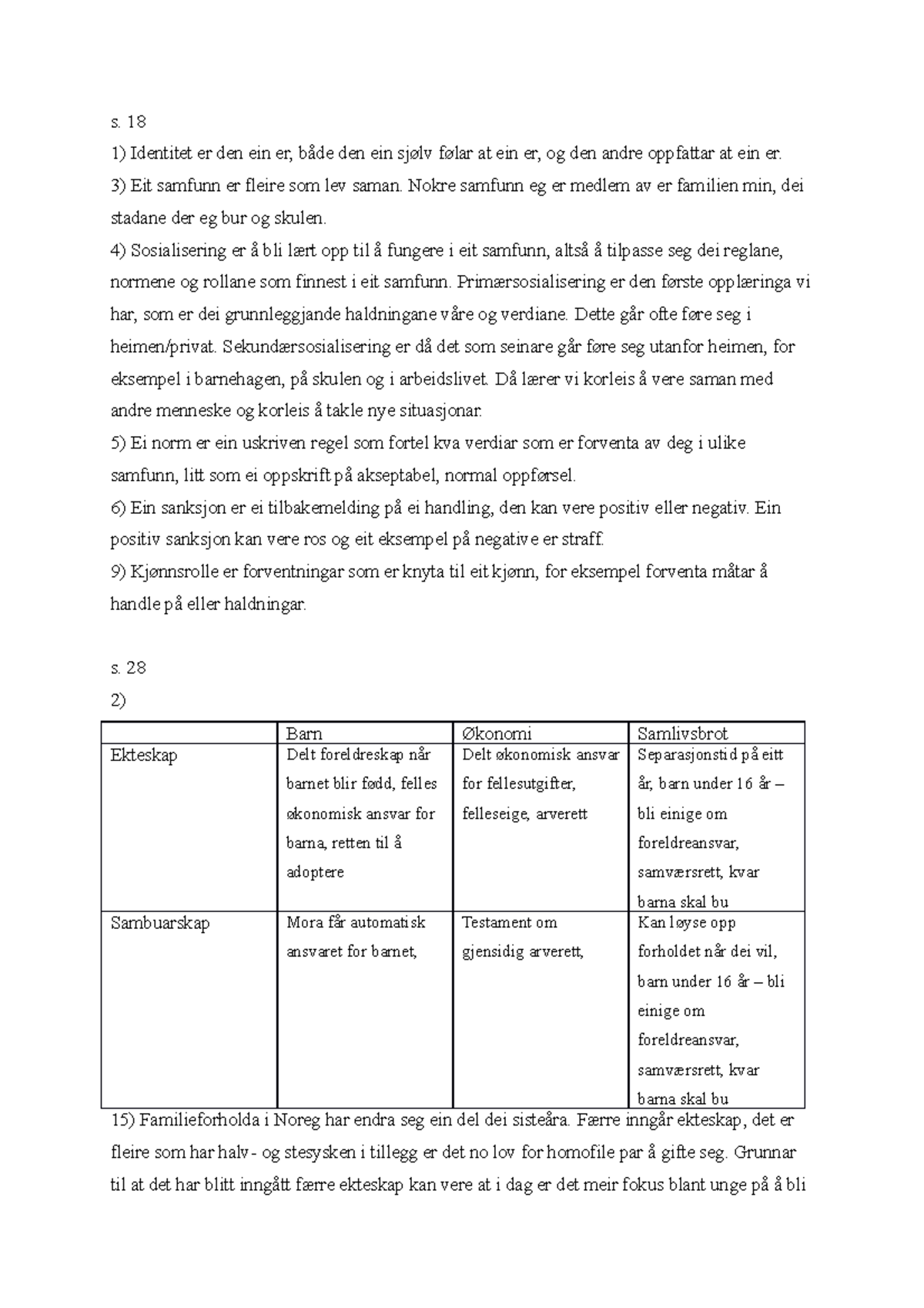 Repetisjonsoppgåver samfunnsfag vg1 - Studocu