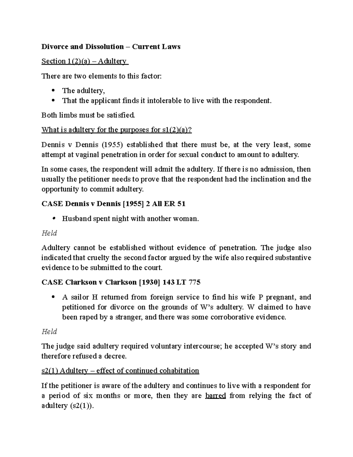 Current laws around Divorce and Dissolution - Divorce and Dissolution ...