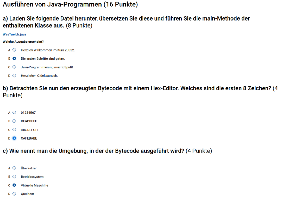 Ausführen von Java-Programmen - Einführung in die objektorientierte ...