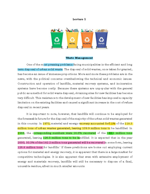 Module 3 - Role of Soils in Waste Management - Module 3 AB WASTE ...