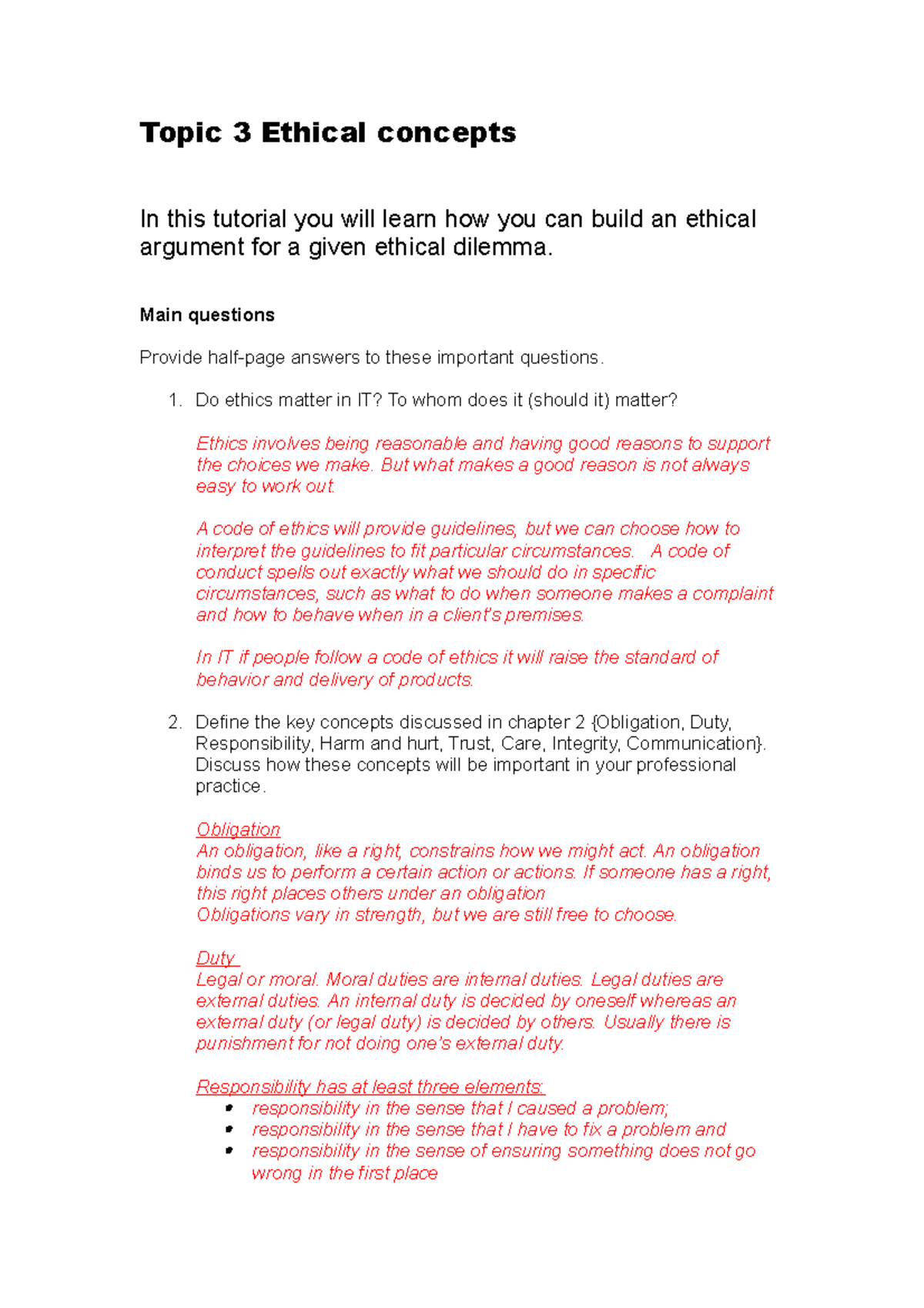 Tutorial Topic 3 Ethical concepts Answers - Topic 3 Ethical concepts In ...