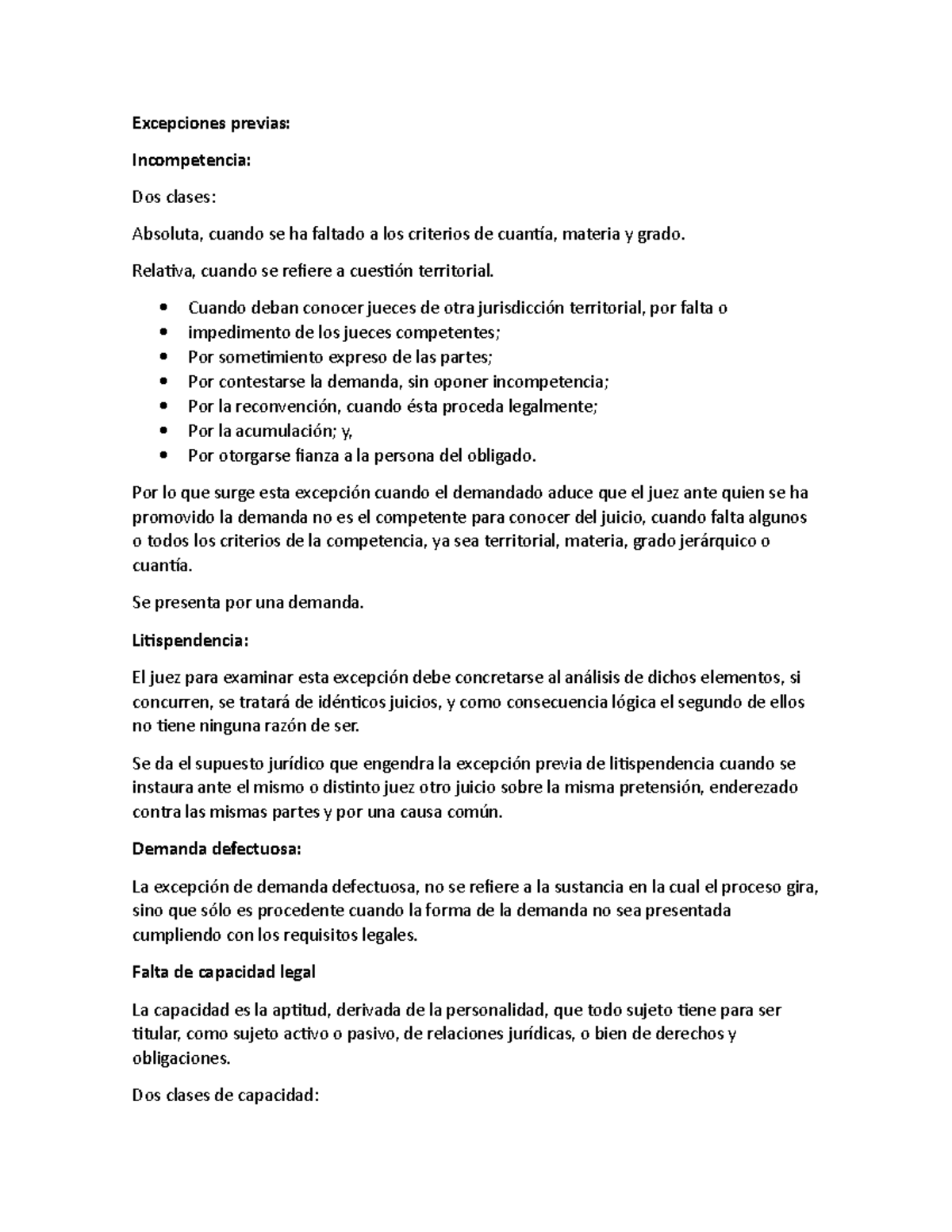 Excepciones previas guatemala Código Procesal Civil Y Mercantil ...