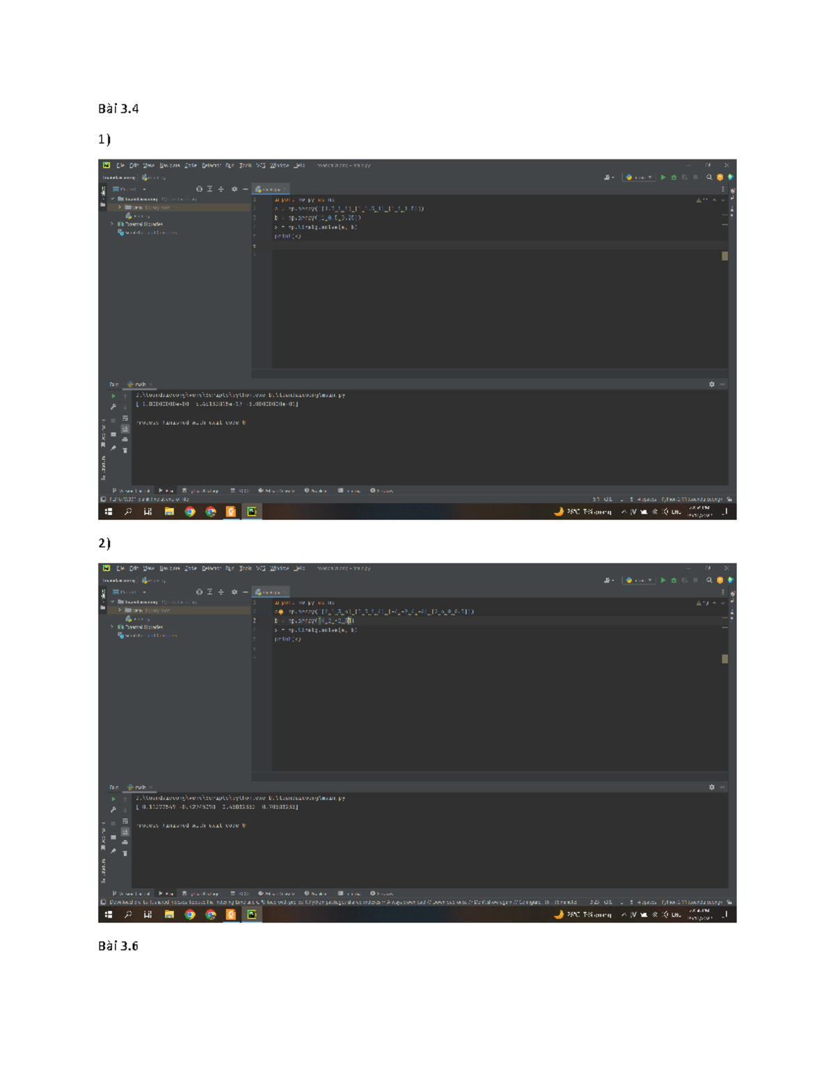 PYTHON GIẢI TÍCH - Toán cao cấp - Bài 3. 1) 2) Bài 3. 1) 2) Bài 3 ...