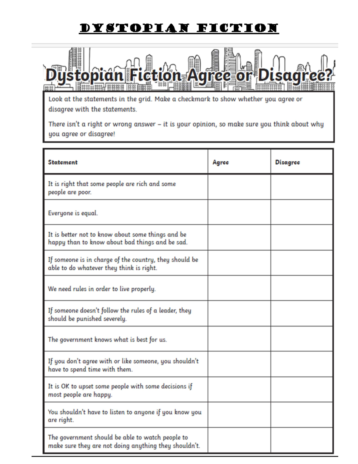 Dystopian fiction Introduction Noties - Definition ...