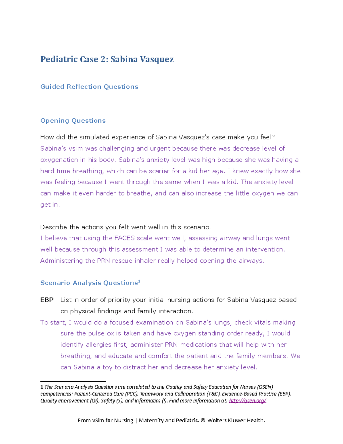 Ped Case 02 Sabina Vasquez v Sim2 - Pediatric Case 2: Sabina Vasquez ...