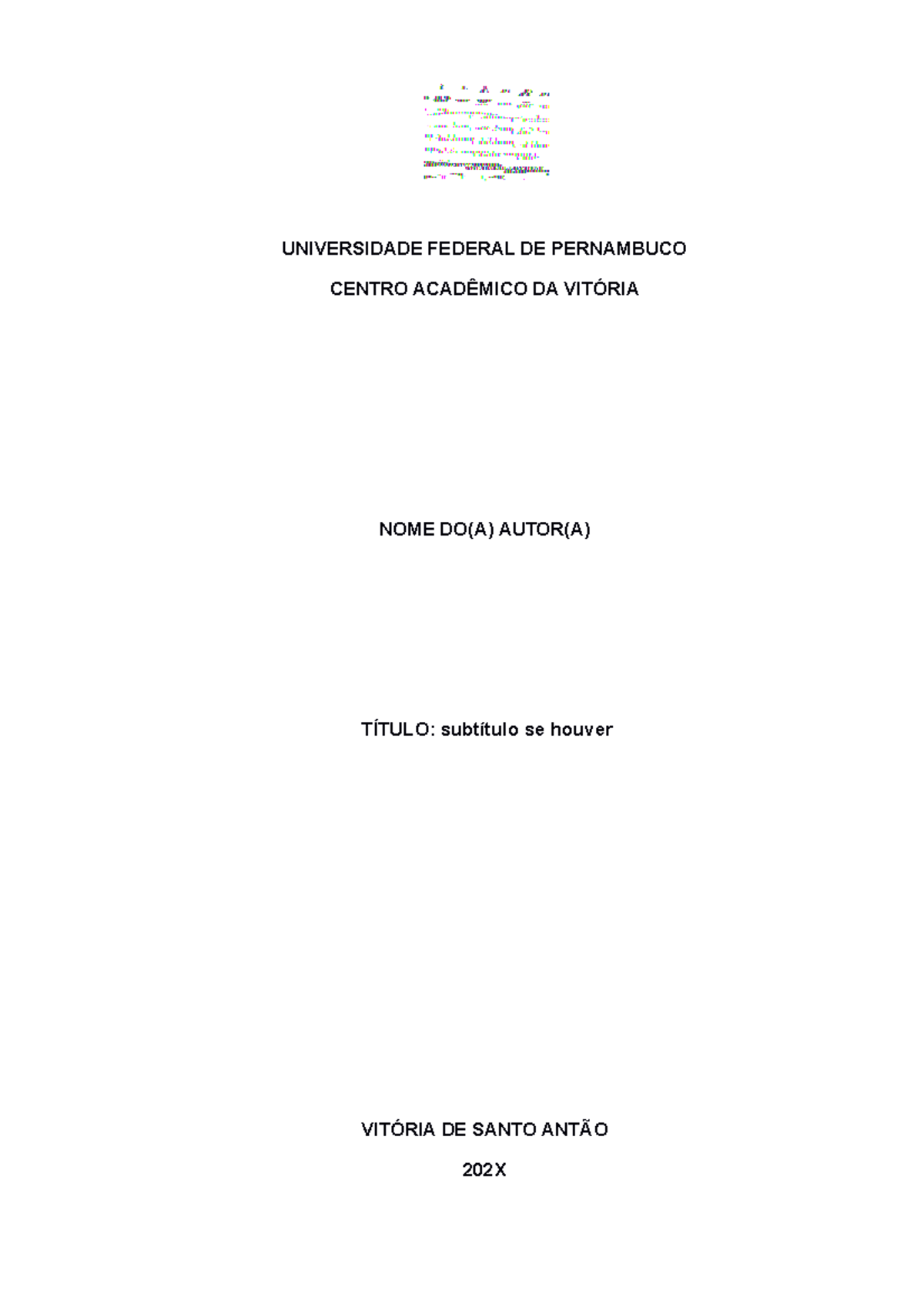 Modelo TCC 2023 - UNIVERSIDADE FEDERAL DE PERNAMBUCO CENTRO ACADÊMICO ...