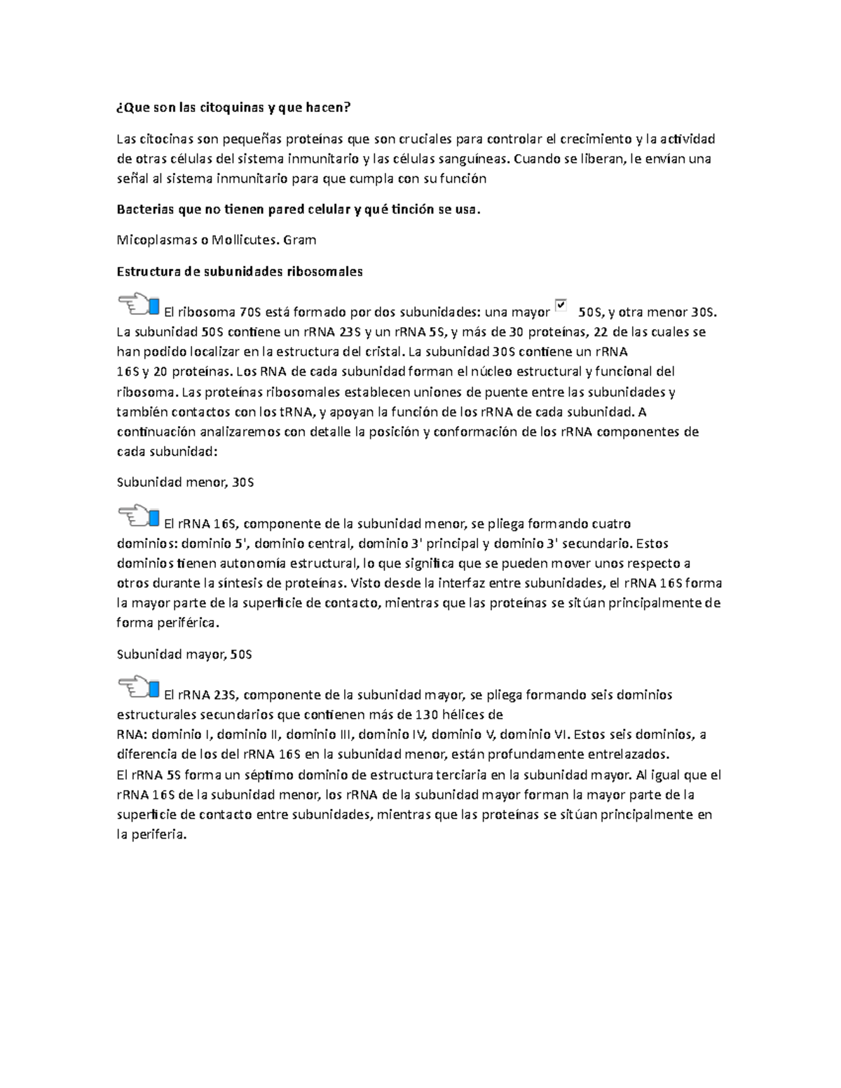 Citoquinas y unidades ribosomales - ¿Que son las citoquinas y que hacen ...