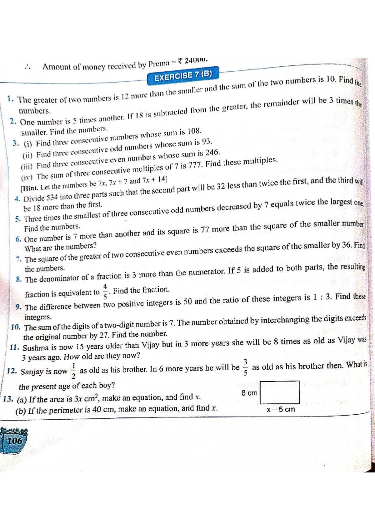 Linear equation statement problems - Advanced Mathematics Methods - Studocu