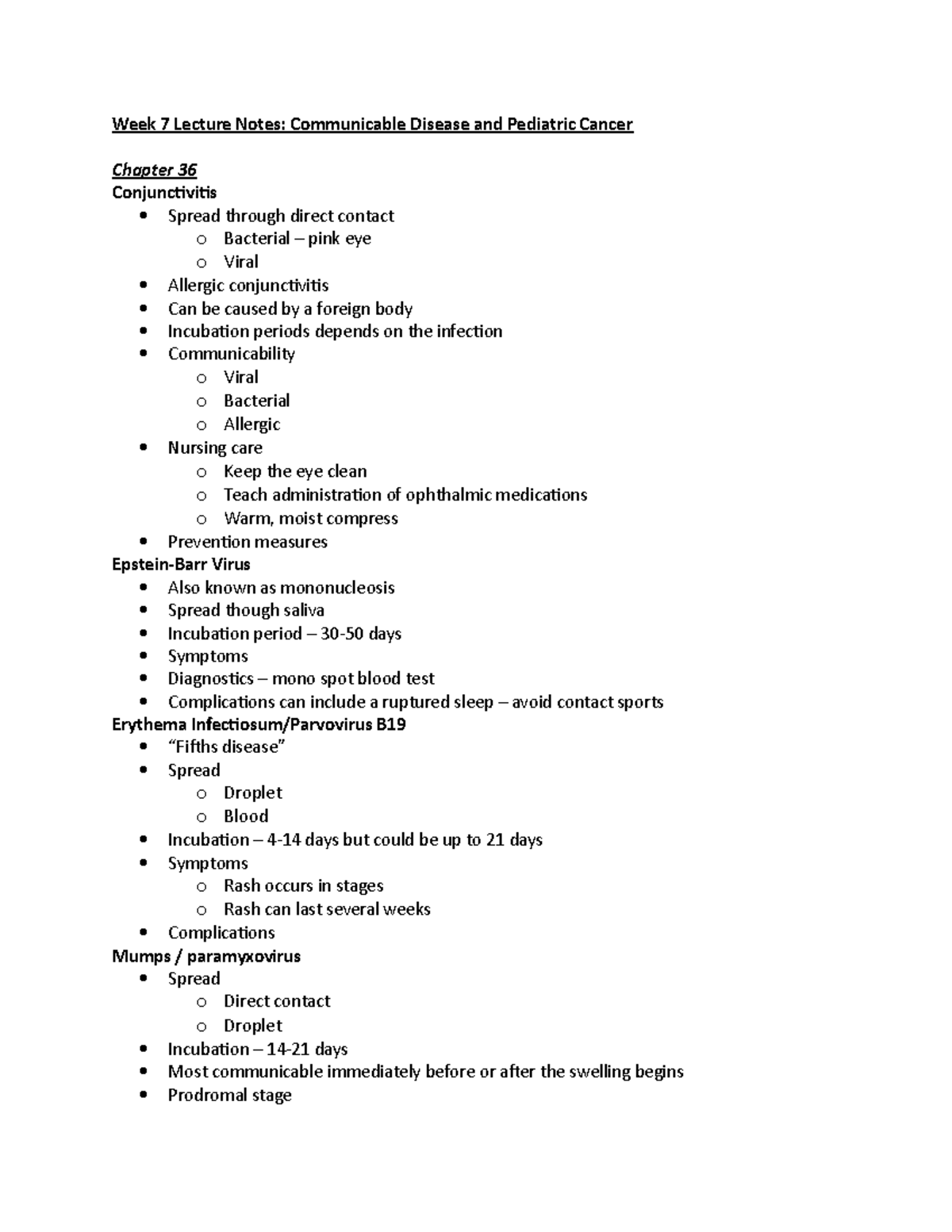 Week 7 Lecture Notes - Dr. Merrell/Dr. Simmons - Week 7 Lecture Notes ...