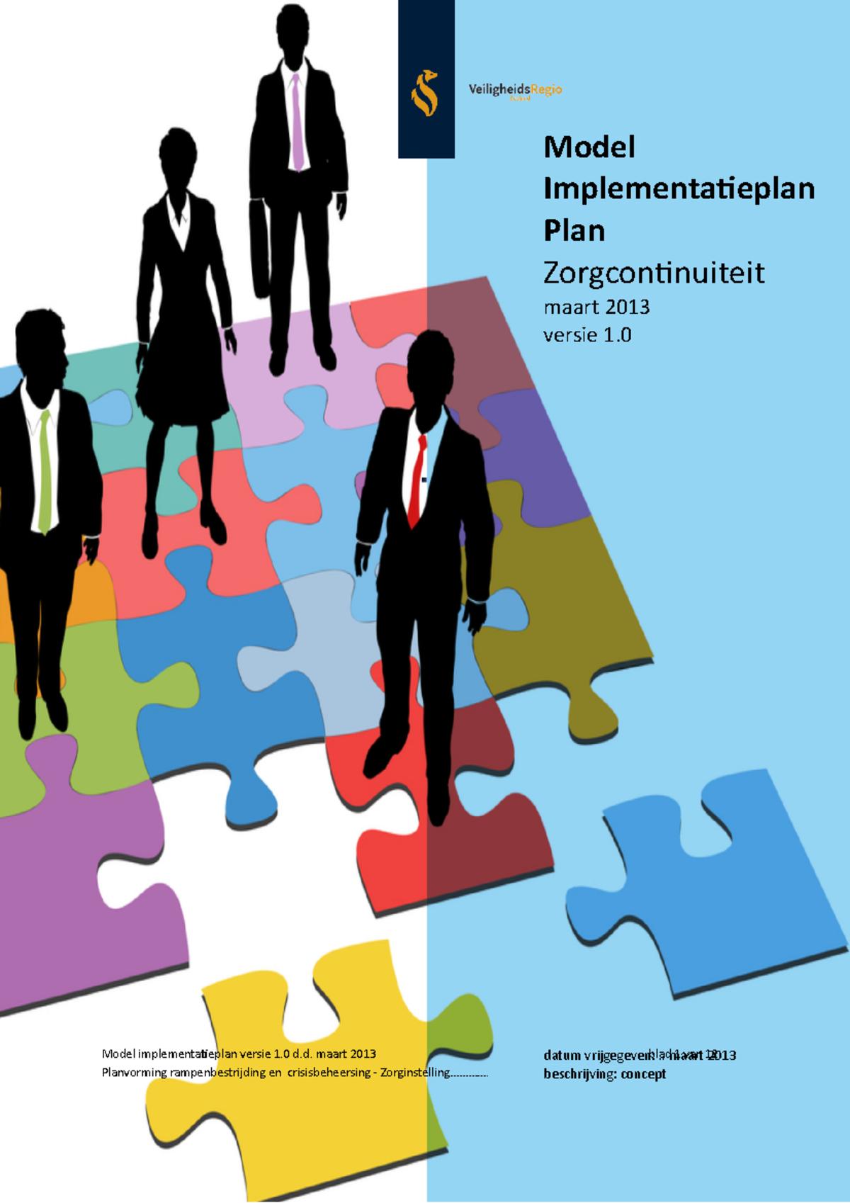 130325 model implementatieplan Zorginstellingen - 1. 2. 3. 4. Model ...