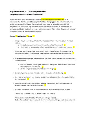 102 Ex. #4 Report Template - Report for Chem 102 B01 Laboratory ...