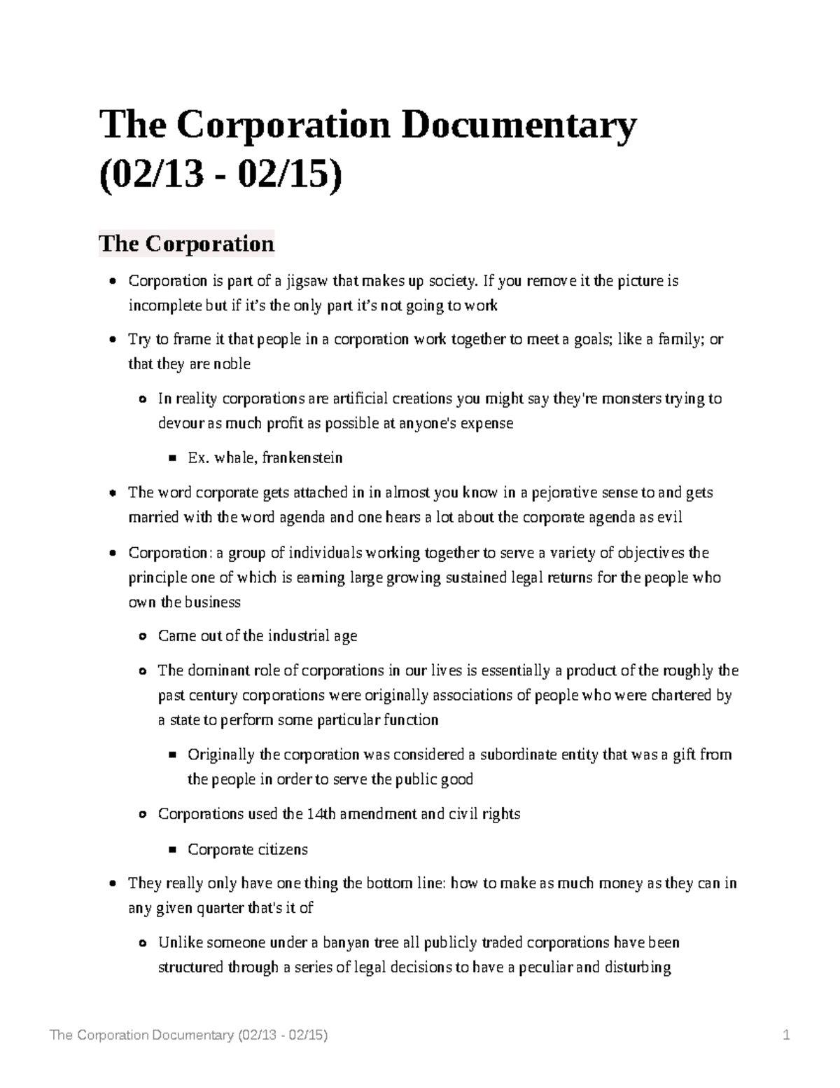 The Corporation Documentary - The Corporation Documentary (02/13 - 02/ ...