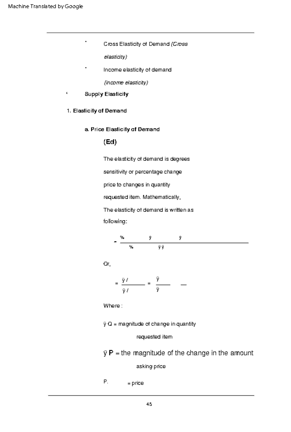Dynamic Digital Economy Ecosystem - 1. Elasticity of Demand ÿ = price ...