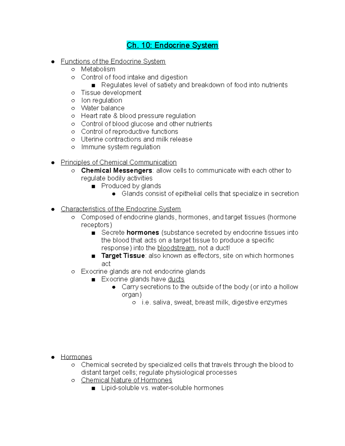 Seeley's Essentials of Anatomy & Physiology Chapter 10 - Ch. 10 ...