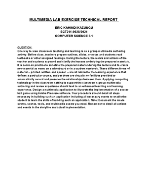 Multimedia systems - lecture notes - Multimedia Systems Algorithms and ...