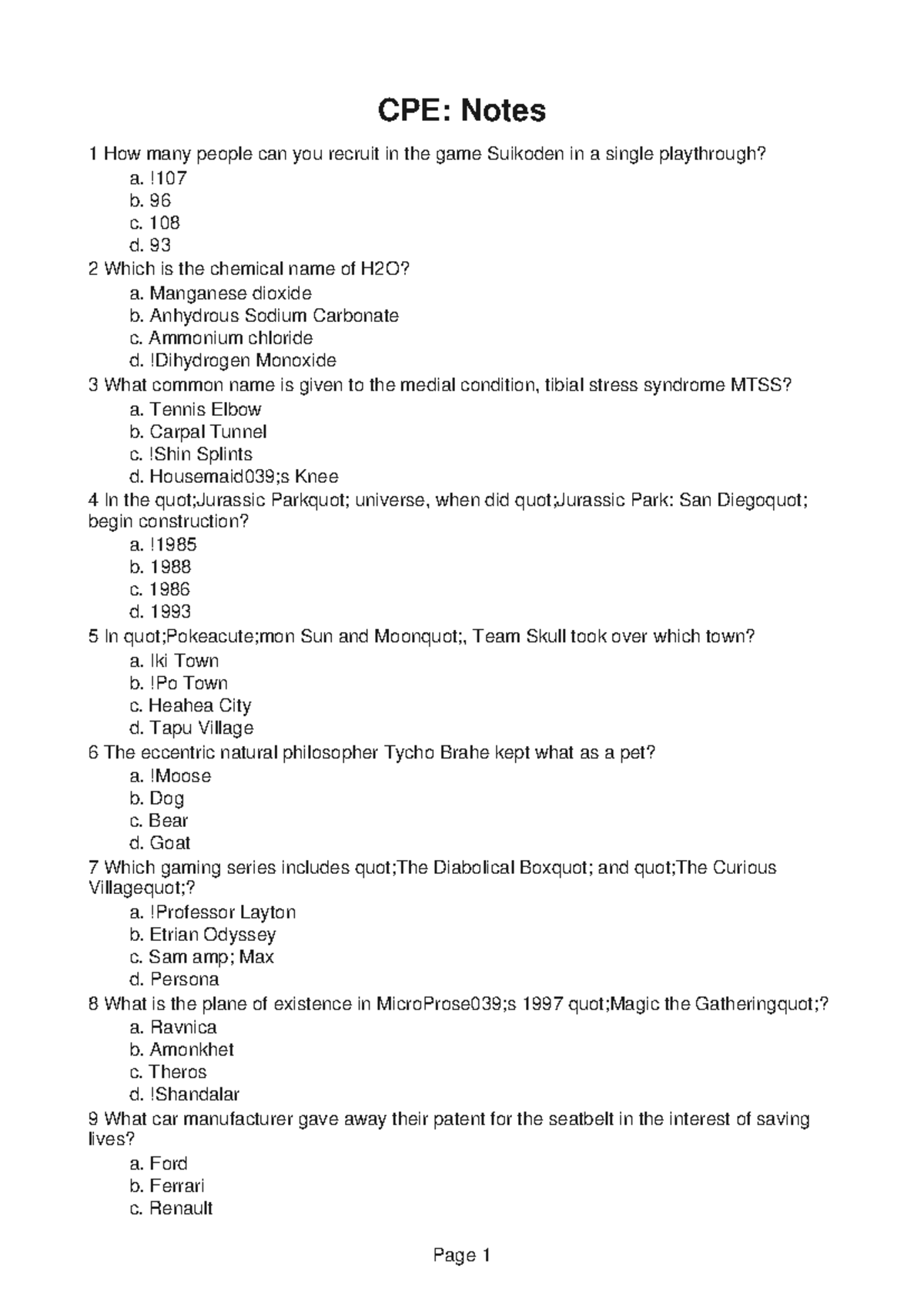CPE120 Lab Report 6 - CPE: Notes 1 How many people can you recruit in ...