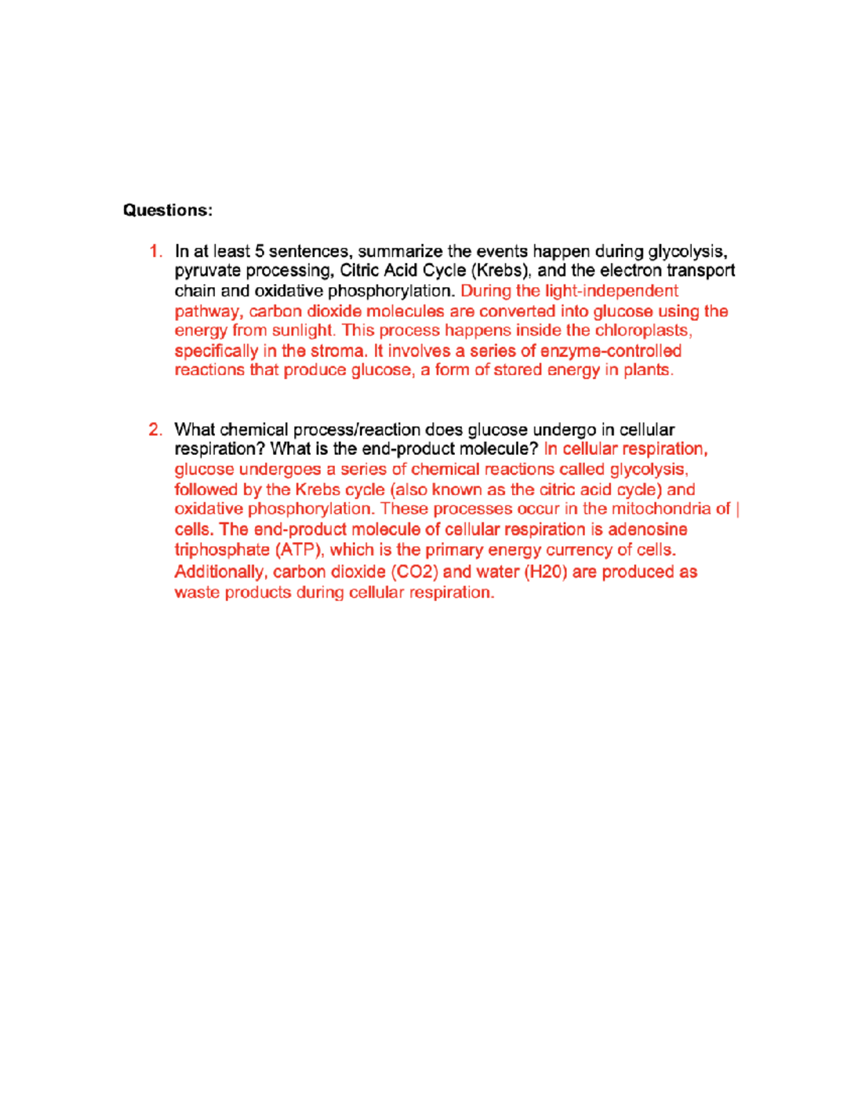 Cell and Photosynthesis (11) - Studocu