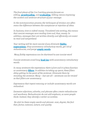 CH7 Short Workplace Messages - Typical businesspeople spend at least ...