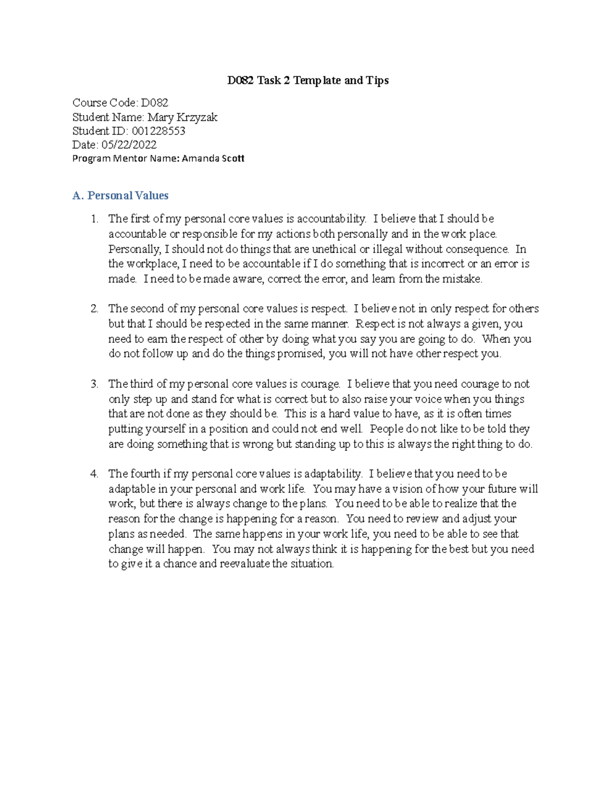 D082 Task 2 Template and Tips 0522 - D082 Task 2 Template and Tips ...