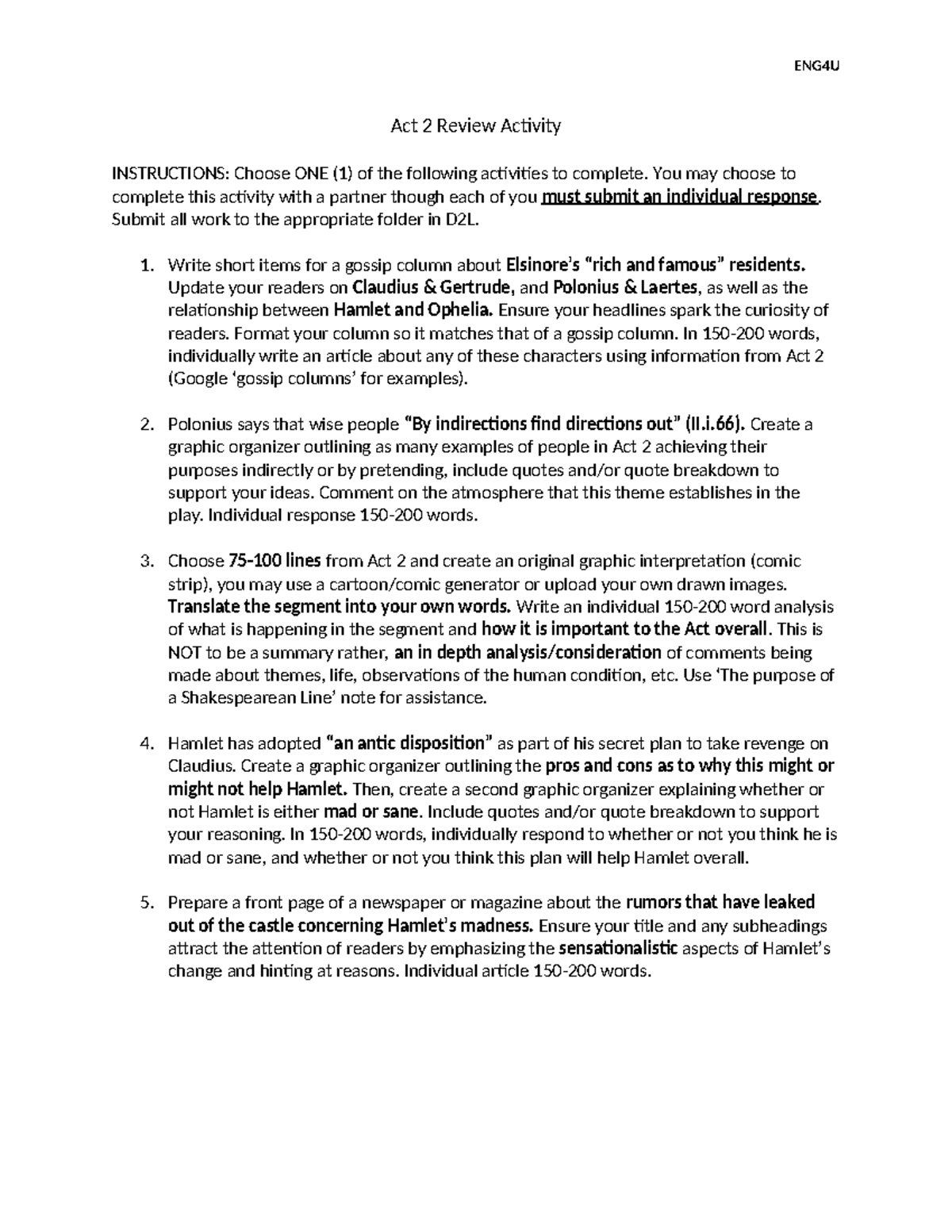 Act 2 Review Activity - Title is required to contain at least 15 ...