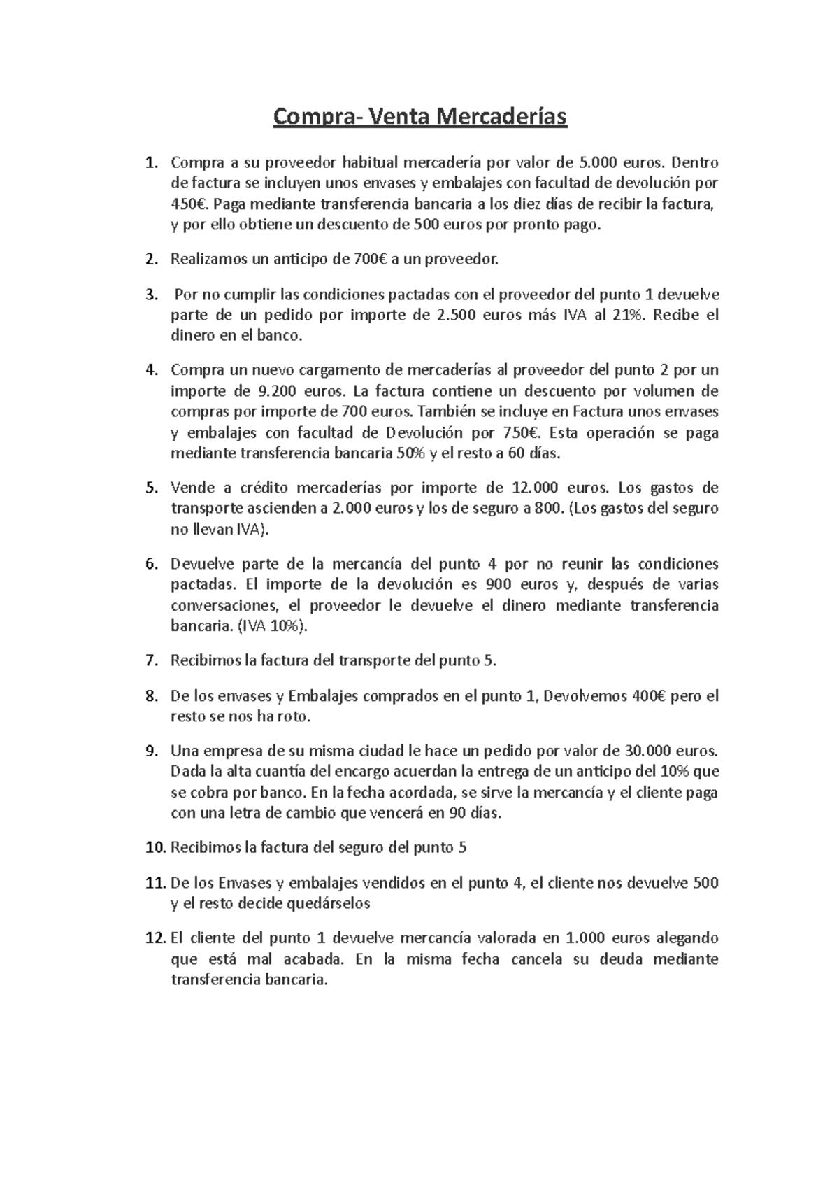 Compra VEnta Mercaderías Completo - Compra- Venta Mercaderías Compra a ...