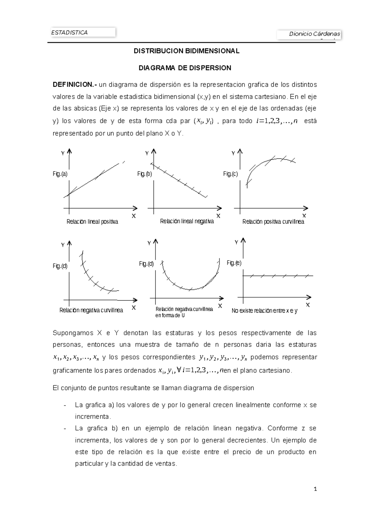 4.- Distribucion Bidimensional- Regresion Y Correlacion (Autoguardado ...