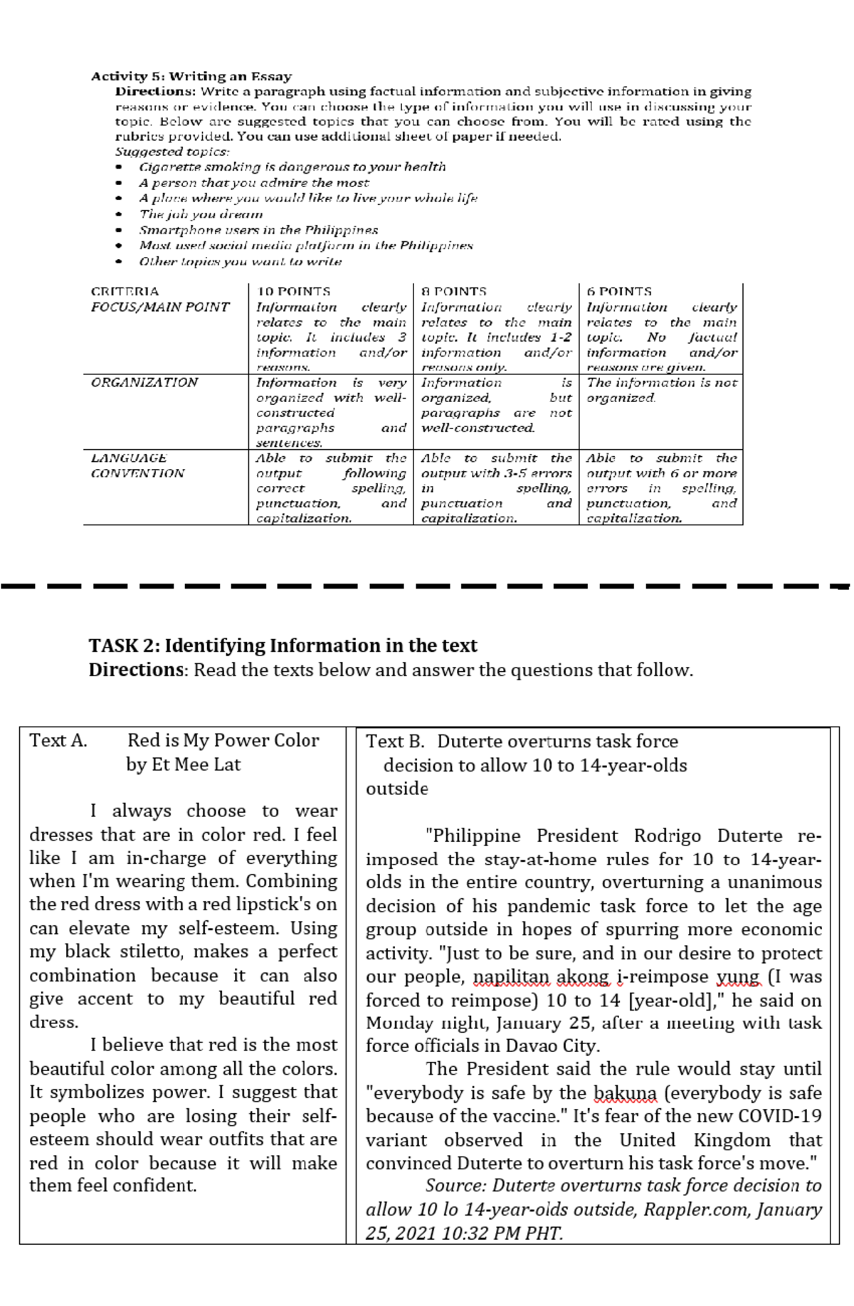 Activities - Economist - Studocu