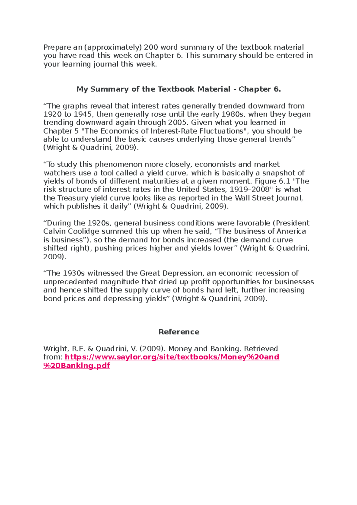 Bus 2203 Learning Journal unit 2 - Prepare an (approximately) 200 word ...