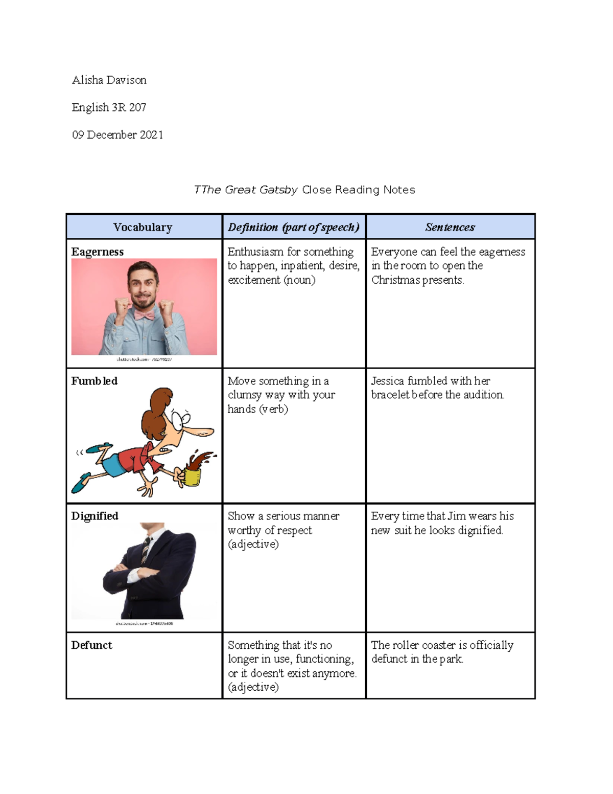 The Great Gatsby Ch. 5 Close Reading - AlishaDavison English3R ...