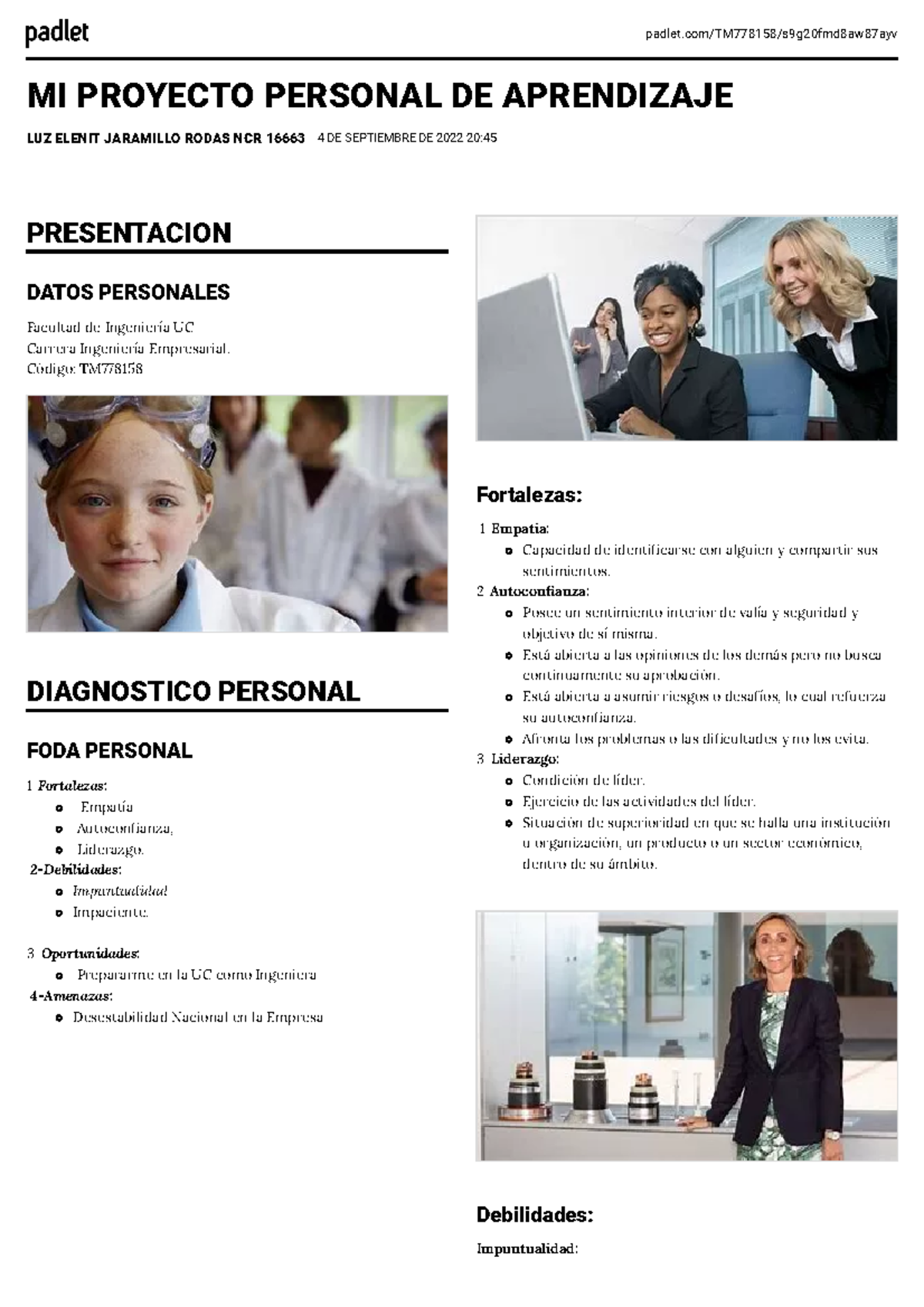 Proyecto Personal DE Aprendizaje - padlet/TM778158/s9g20fmd8aw87ayv MI ...
