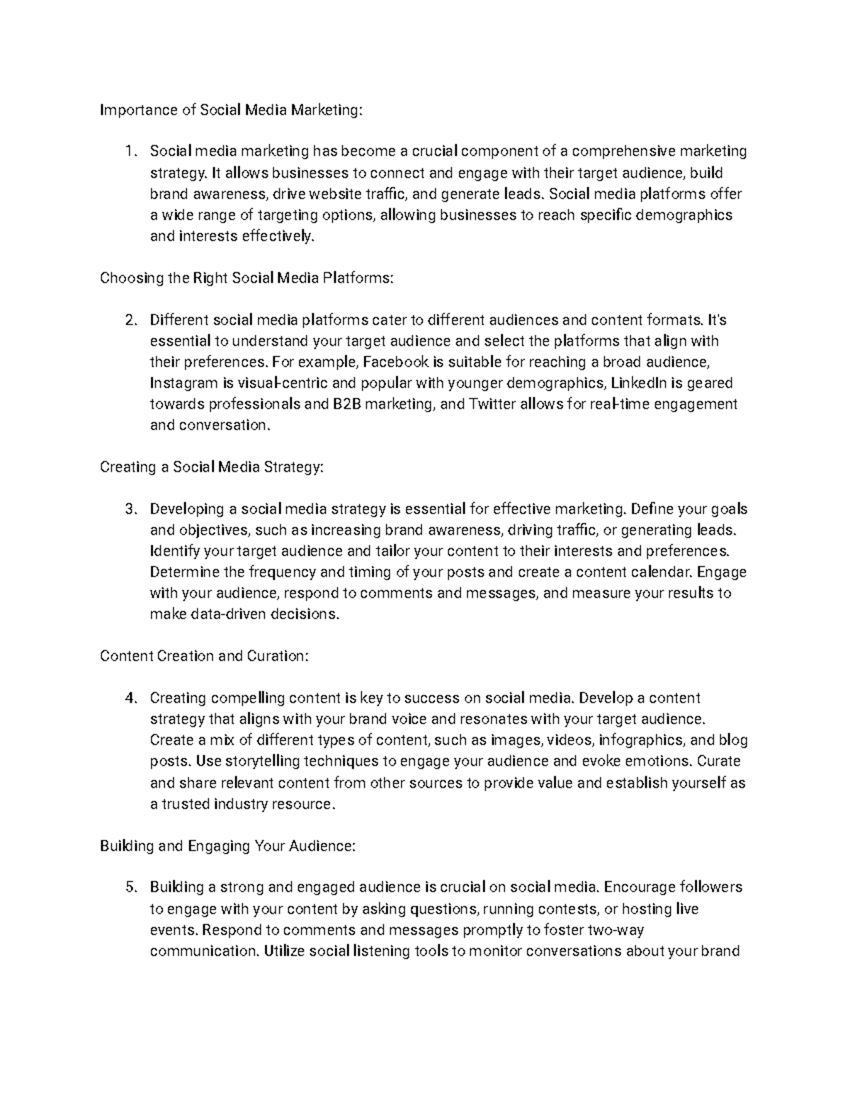 Social Media Marketing Notes - Importance of Social Media Marketing ...