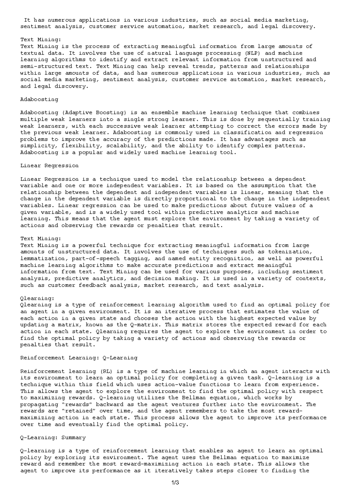 Adv Algorithms In Machine Learning And Data Mining 3 It Has Numerous Applications In Various