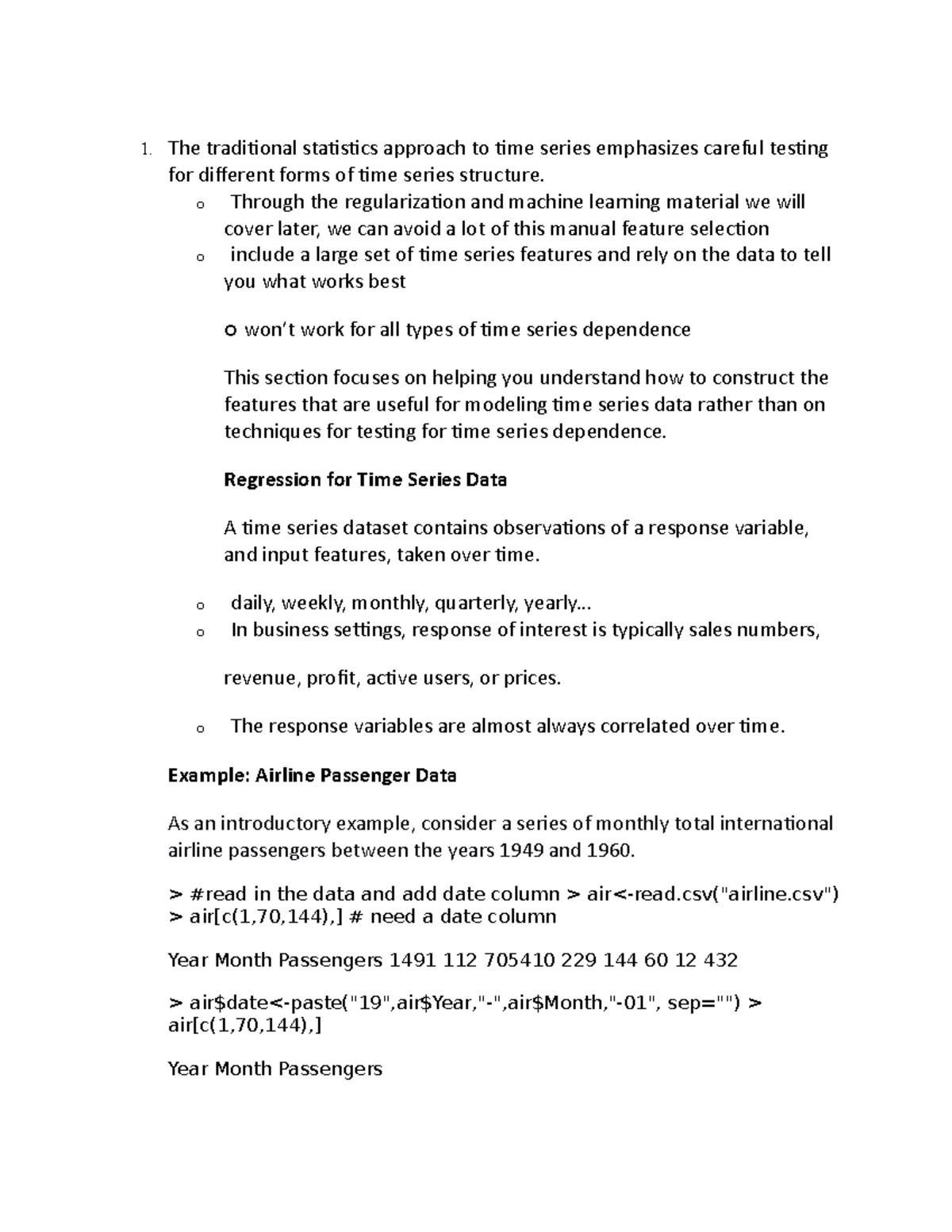 Time series notes pt. 1 - The traditional statistics approach to time ...