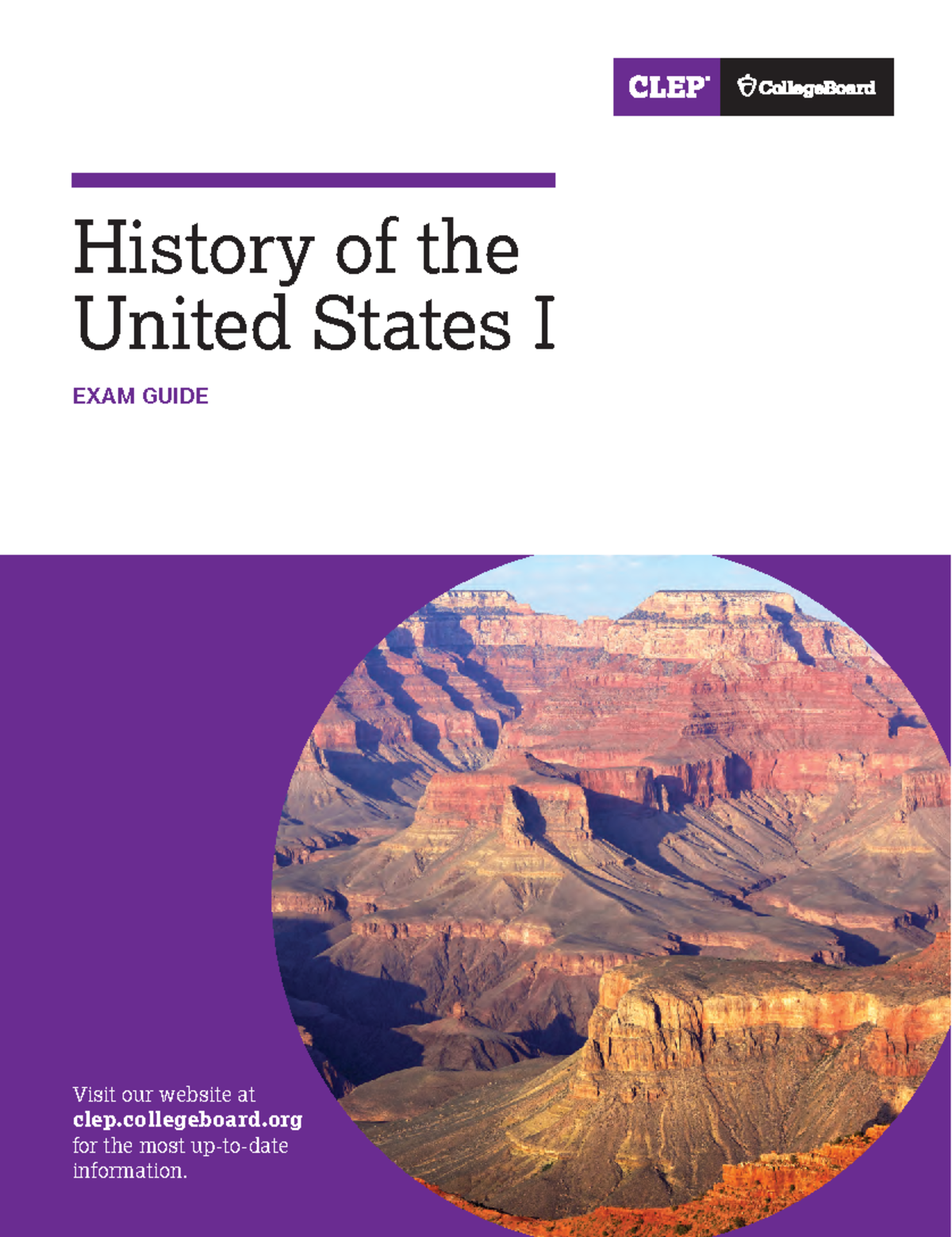 2020 CLEP US History I - Visit our website at clep.collegeboard for the ...