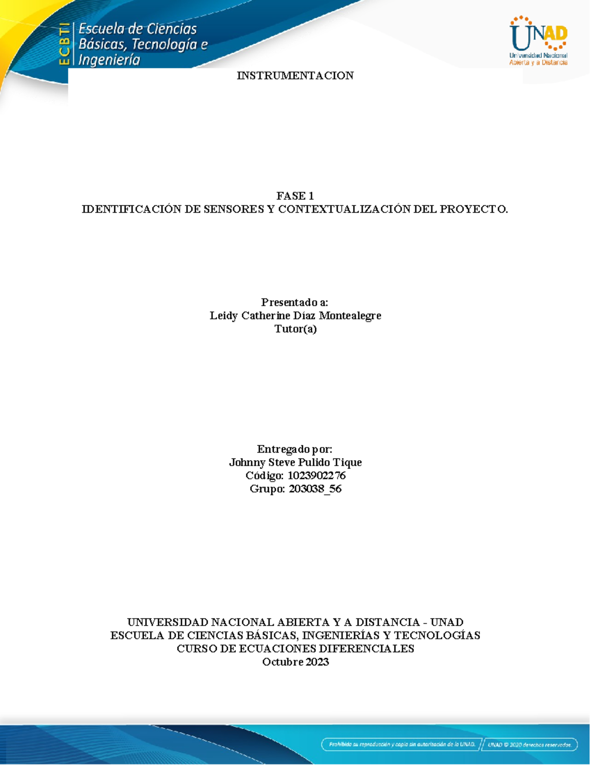 Fase 1 Grupo 56 Johnny Pulido - INSTRUMENTACION FASE 1 IDENTIFICACIÓN ...