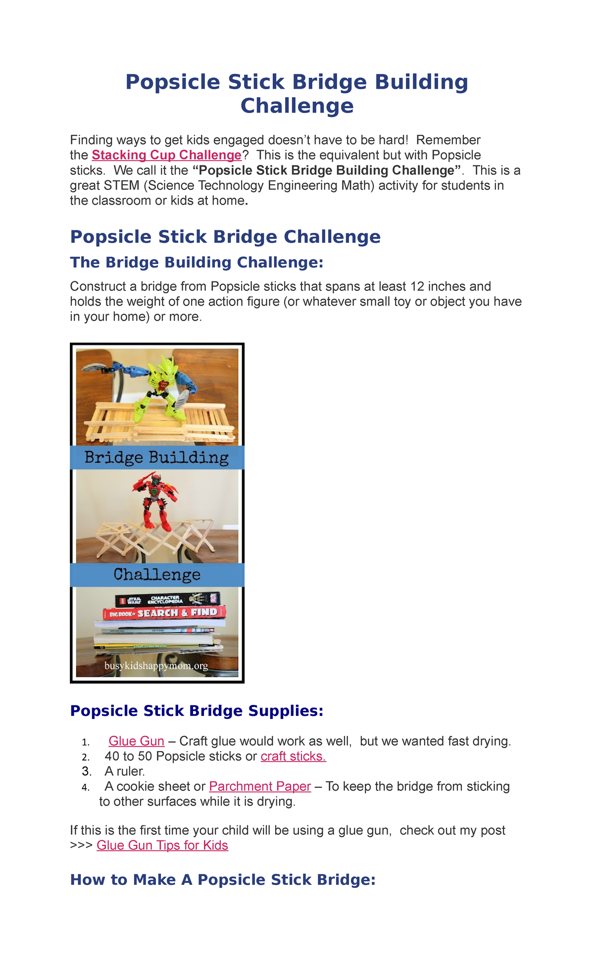 Stem activities - This is uploaded for reference purposes only ...