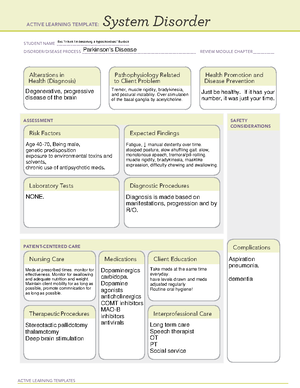 Depressive Disorders ATI Template - ACTIVE LEARNING TEMPLATES ...