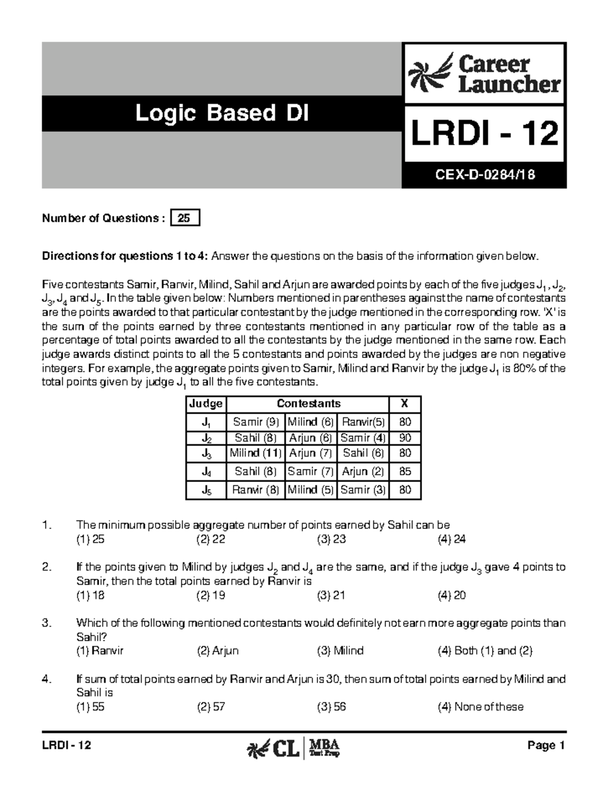 LRDI-12 Logic Based DI with Solutions - LRDI - 12 Page 1 Directions for ...