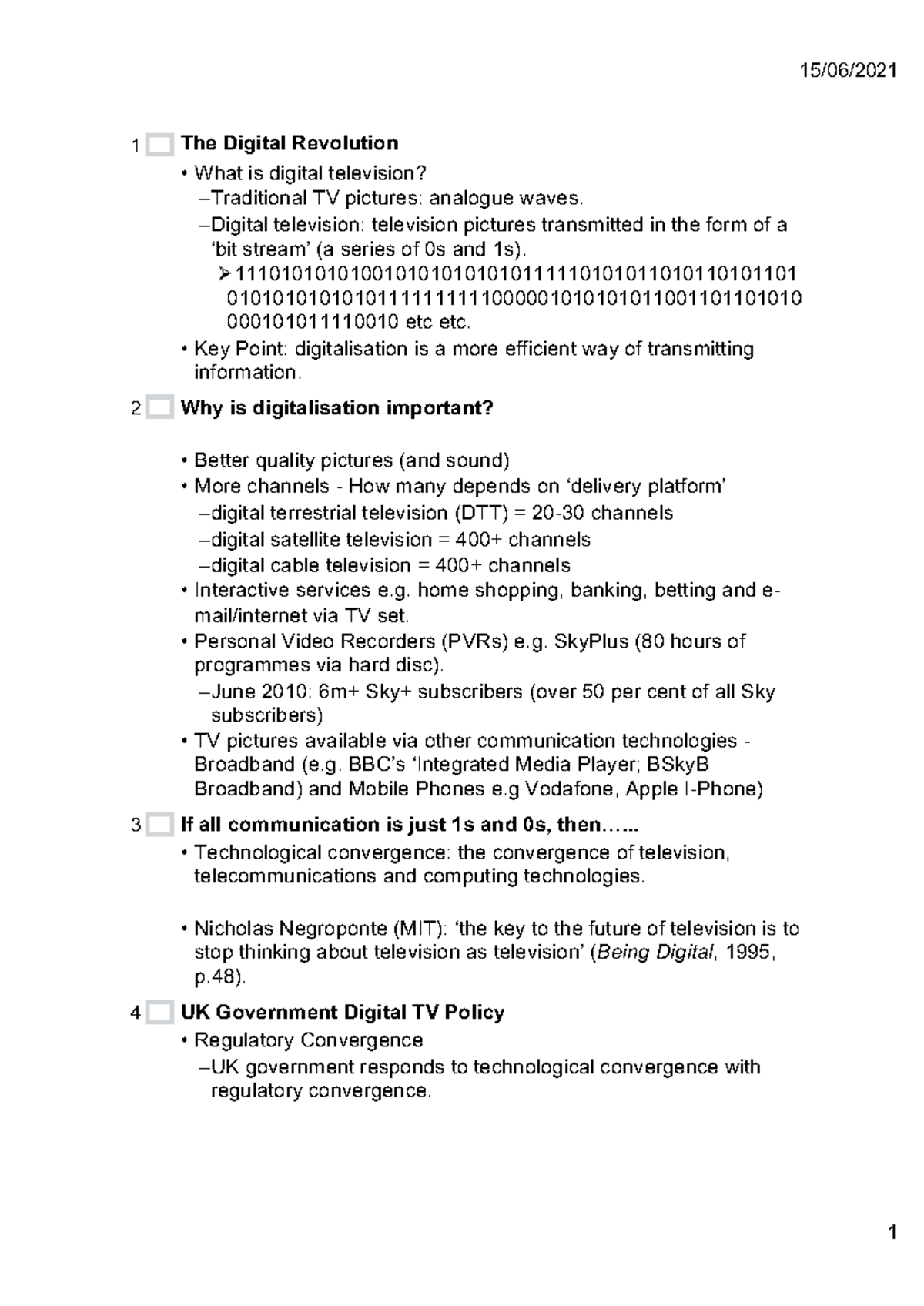Digital TV - The Digital Revolution What is digital television ...