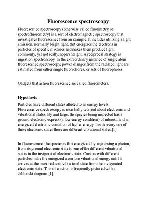 Fluorescence correlation spectroscop 1 - Fluorescence correlation spectroscopy Variations of FCS ...