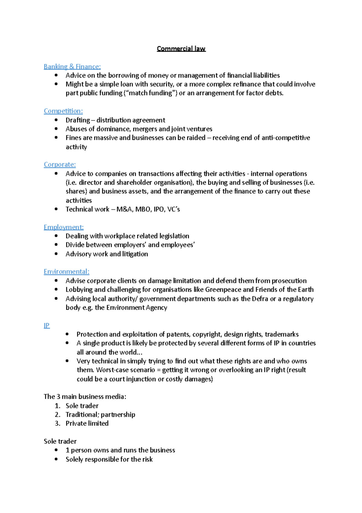 Commercial law - Definition - Commercial law Banking & Finance: Advice ...