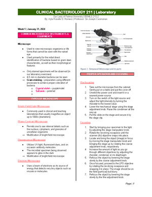 Hhislab Trans Lesson 1 Introto Histology - Our Lady of Fatima ...