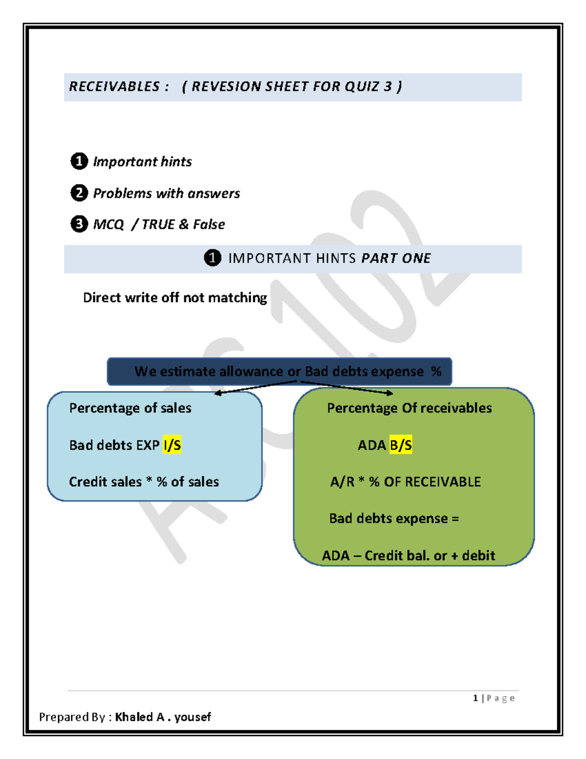 Q3 part 1 & 2 - practical examples for students with answers - 1 | P a ...