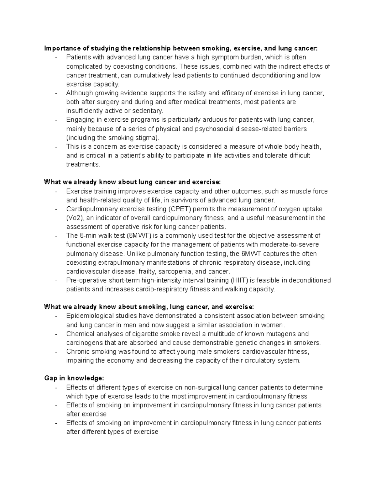Exercise Physiology (HS342) Research Proposal Presentation Rationale ...